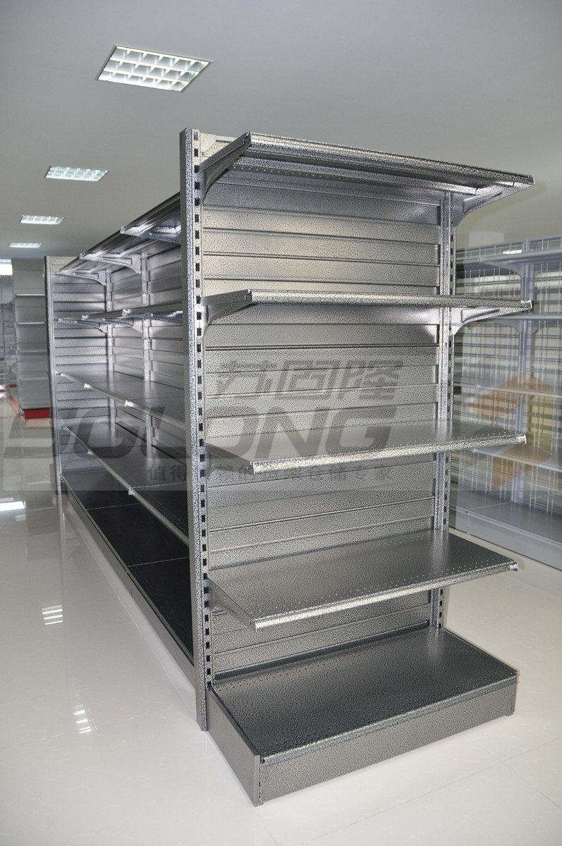 Rak Pajangan Kelontong, Rak Pajangan Toko Ritel Desain Modular Nada Elegan